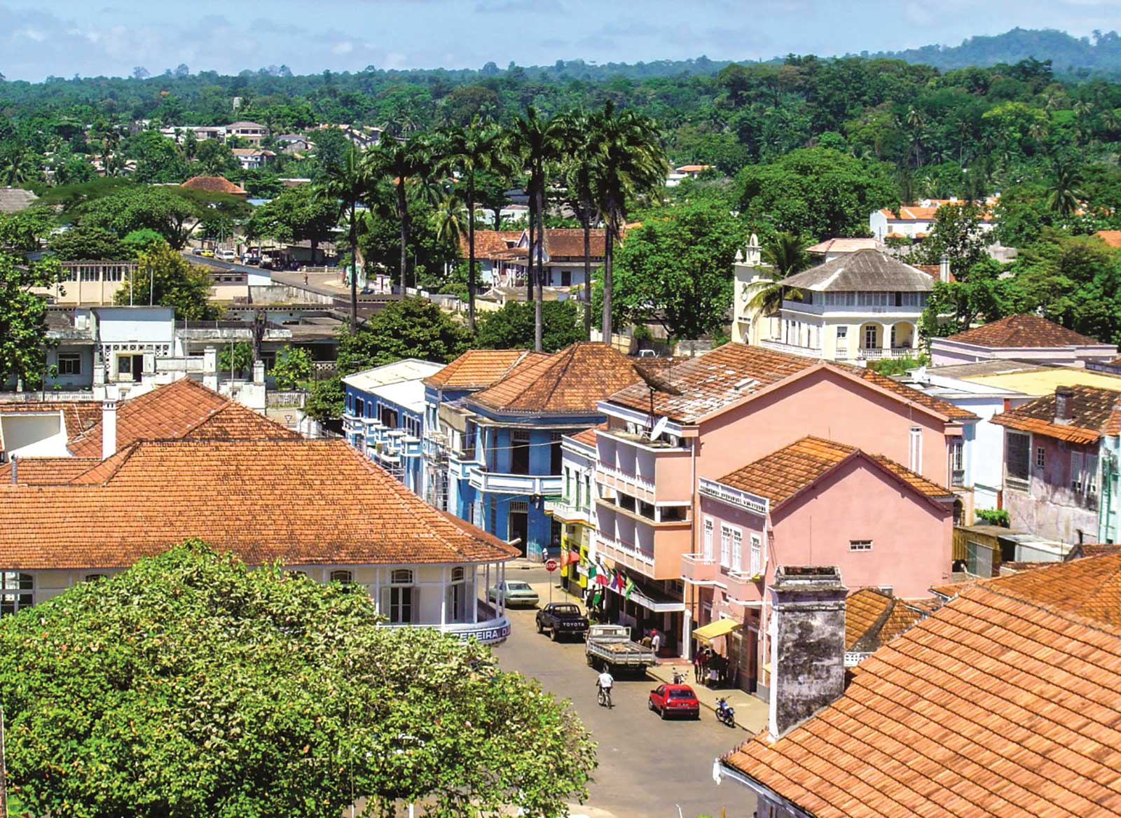 Tour De Ville Sao Tomé Capitale De Lîle De Sao Tomé